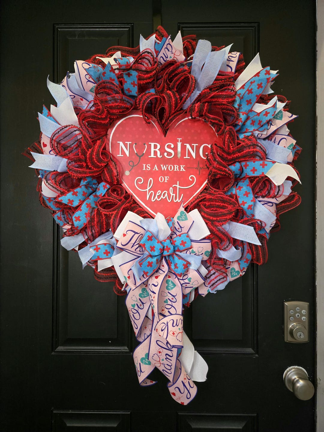 Nurse Wreath, Nurse Appreciation Gift, Nurse Station Decor - Nurse ...