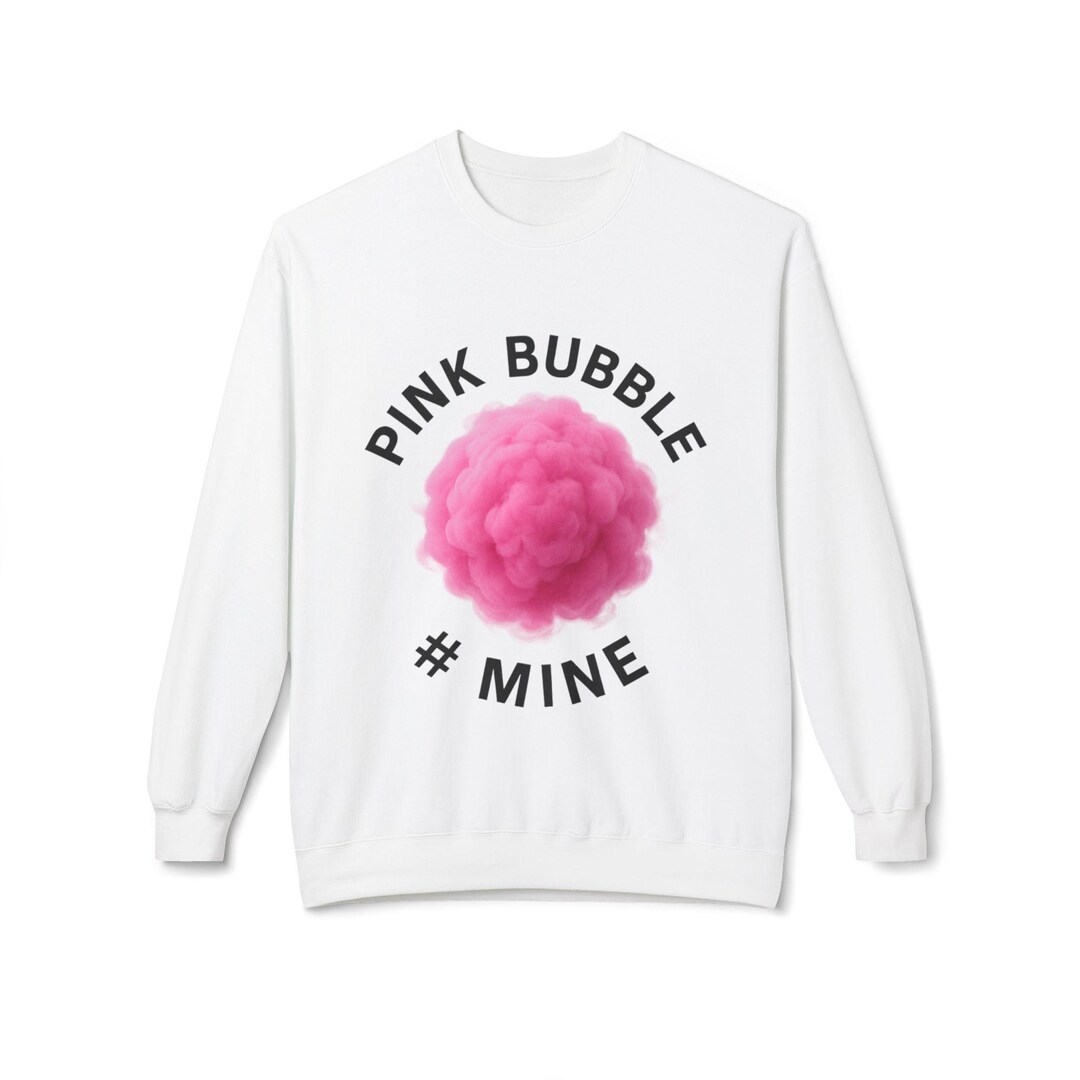 Pink Bubble #mine Sweatshirt – Unisex Softstyle Fleece Crewneck - Etsy