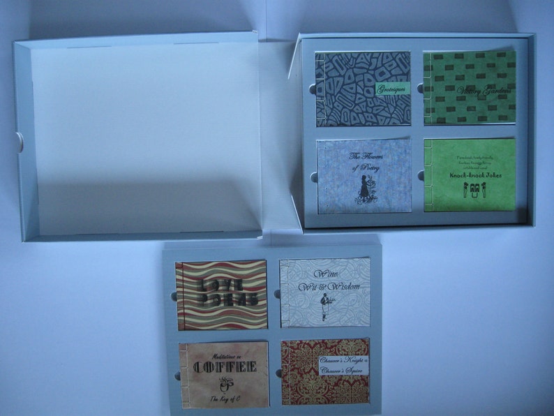Small Books: 16 Hand-made, "artisan" Books Inset in Framed Pages, Thumb ...