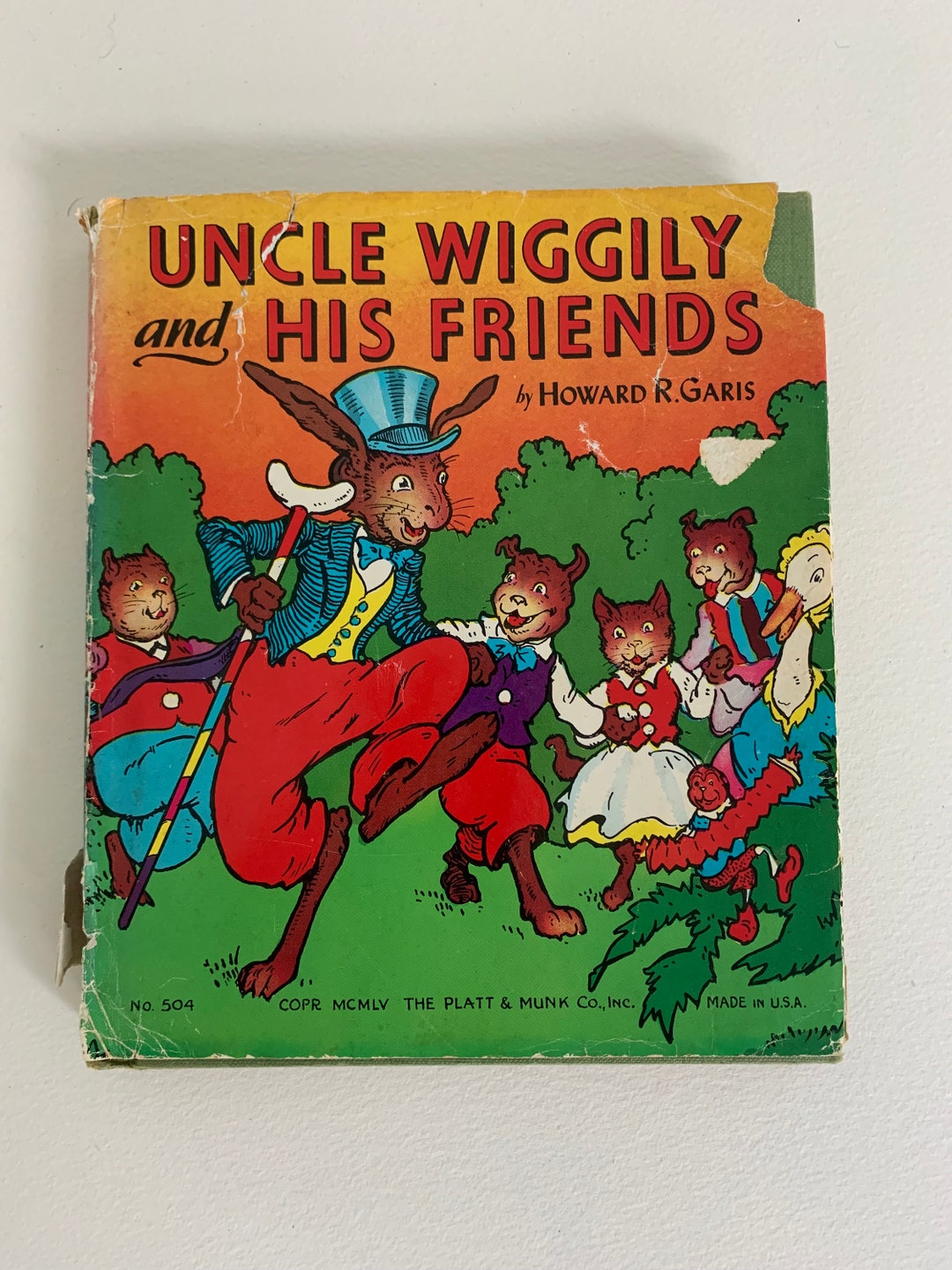 Vintage "uncle Wiggly and His Friends" by Howard Garis 1955 Hardcover ...