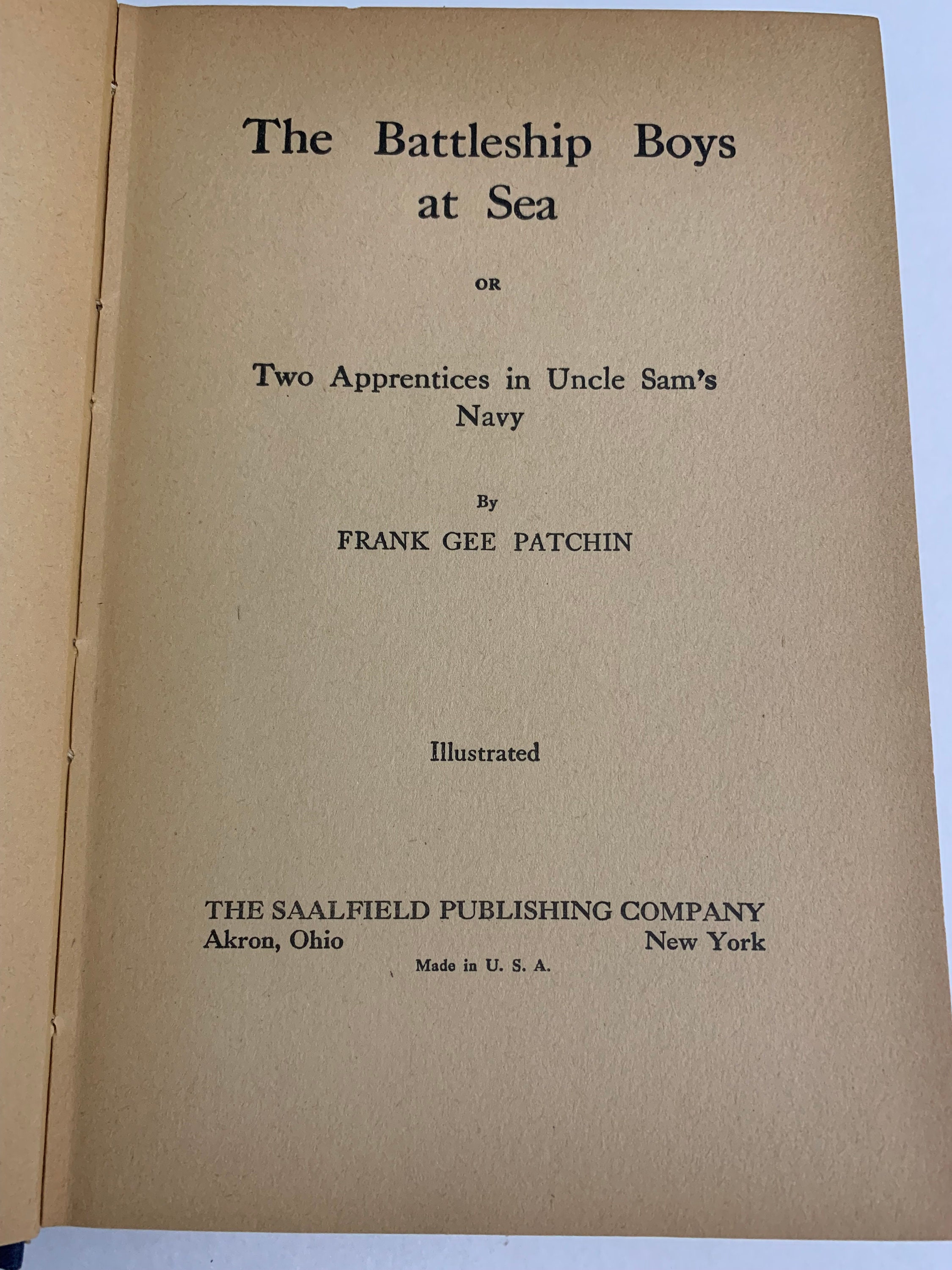 Antique Battleship Boys Book: Frank Gee Patchin, 1910 First Edition - Etsy