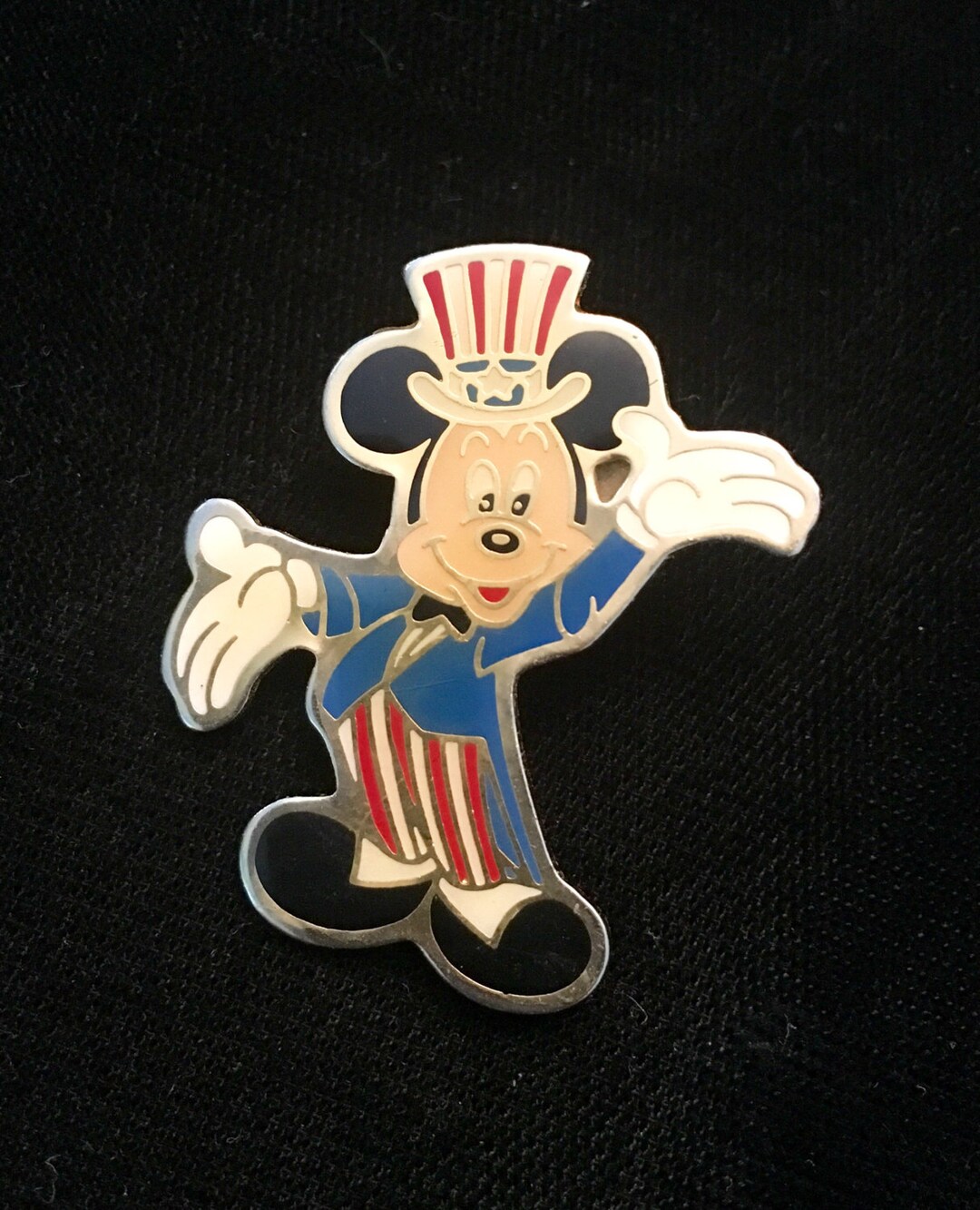 Vintage Mickey Mouse Uncle Sam Enamel Pin: 1989 Kodak Disneyana - Etsy