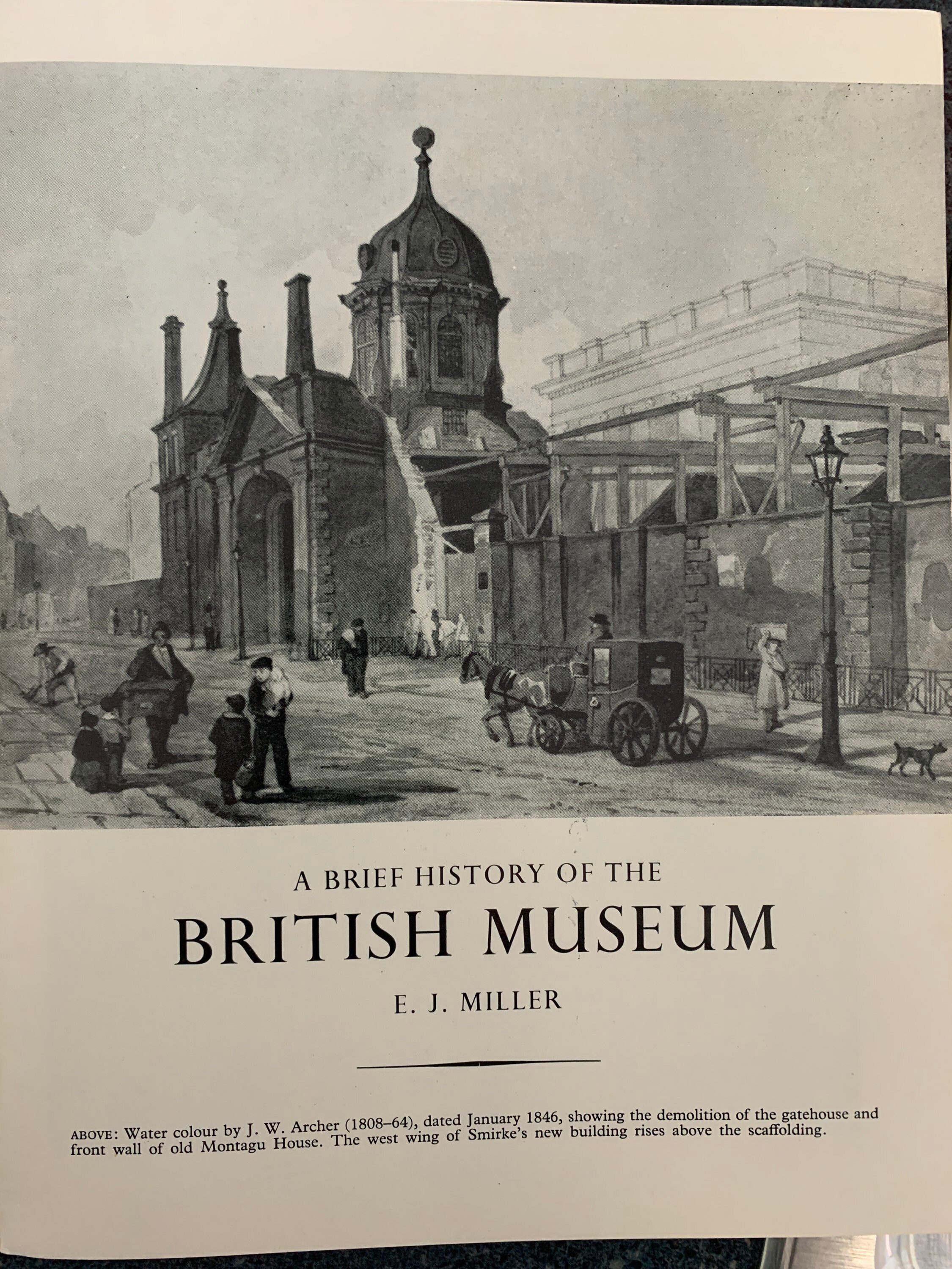 Vintage 1970 A Brief History of the British Museum E.J. Miller ...