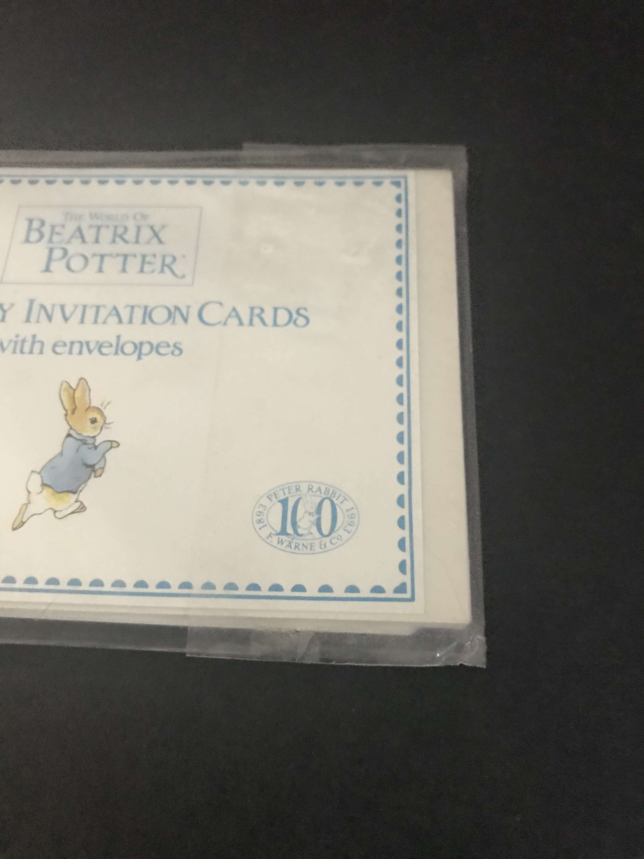 Vintage Beatrix Potter Peter Rabbit Party Invitations with Envelopes ...