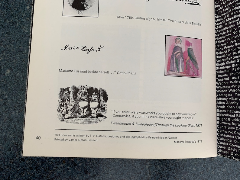 Vintage Madame Tussaud's Wax Museum London Souvenir Guidebook 1972 - Etsy