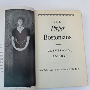 Vintage the Proper Bostonians by Cleveland Amory 1947 7th Printing ...