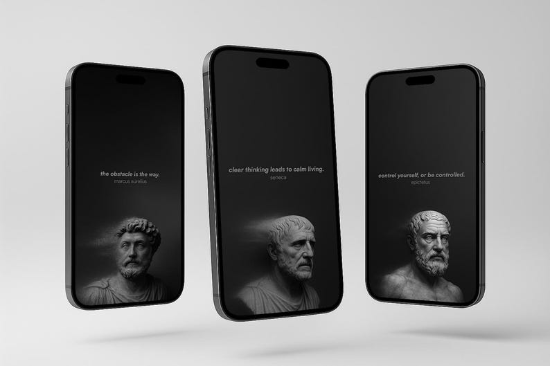 Stoic Phone Wallpaper Pack – Marcus Aurelius, Epictetus, Seneca ...