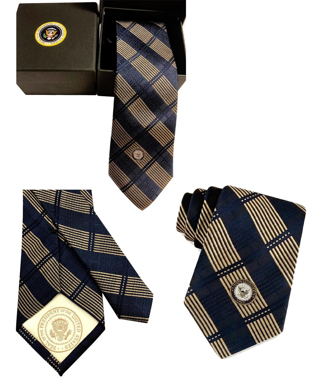 US Presidential US Navy Tie - Etsy