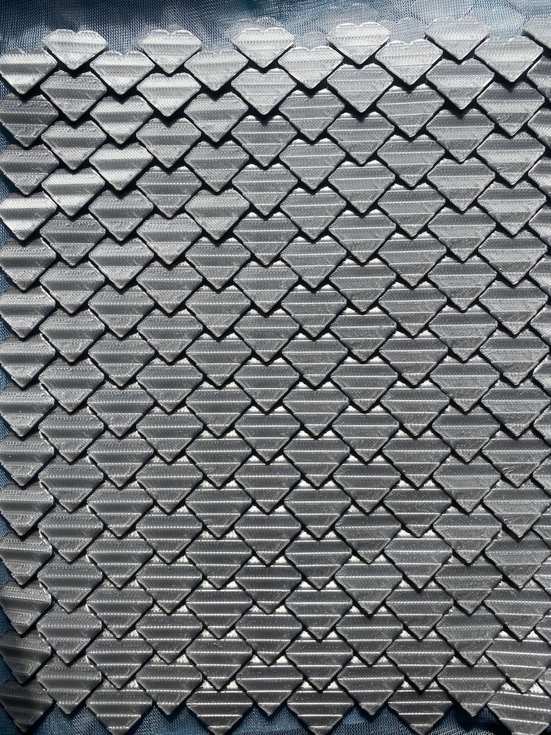 Small Lizard Scale Armor 3D Printed Fabric Great for Cosplay, Costuming ...