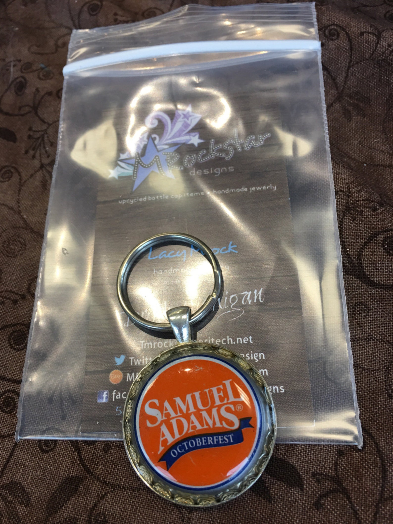 Sam Adams Upcycled Keychain Beercap Recycled Upcycled Beer - Etsy