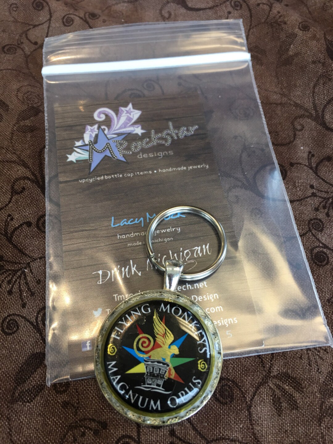 Flying Monkeys Upcycled Keychain, Craft Beer, Beer, Canada Beer ...