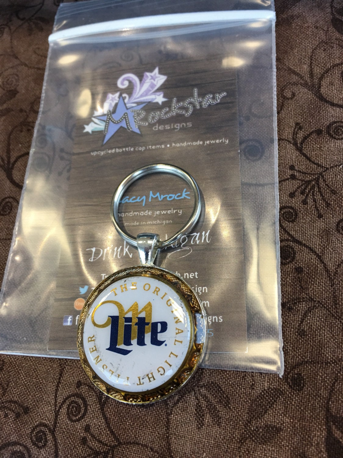 Miller Lite Upcycled Keychain, Beer, Custom, Beer Gifts, Handmade - Etsy