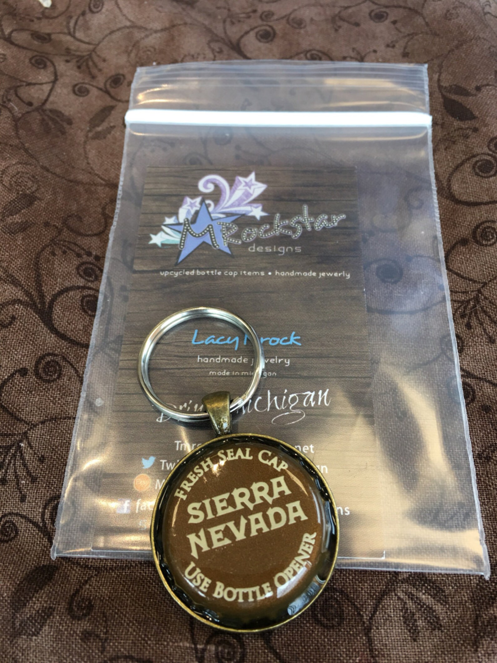Sierra Nevada Upcycled Keychain Custom Handmade Recycled - Etsy