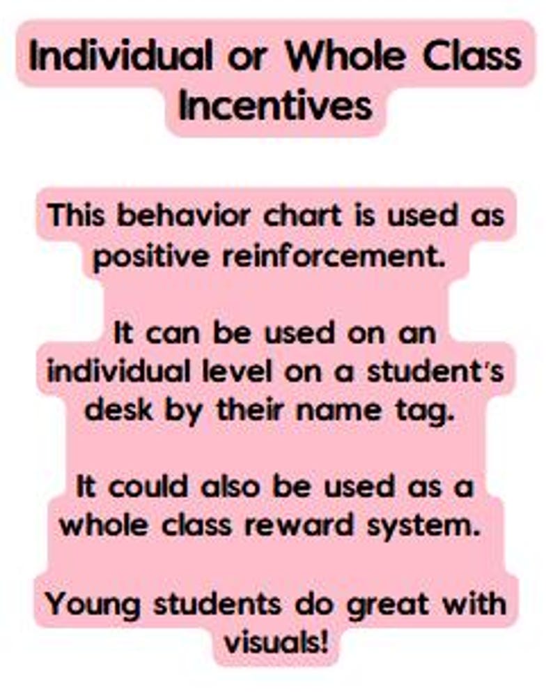 Printable Behavior Chart for Kids: Classroom Reward Tracker (PDF Download) - Etsy
