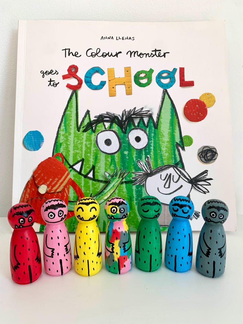 Colour Monster Peg Dolls - Etsy