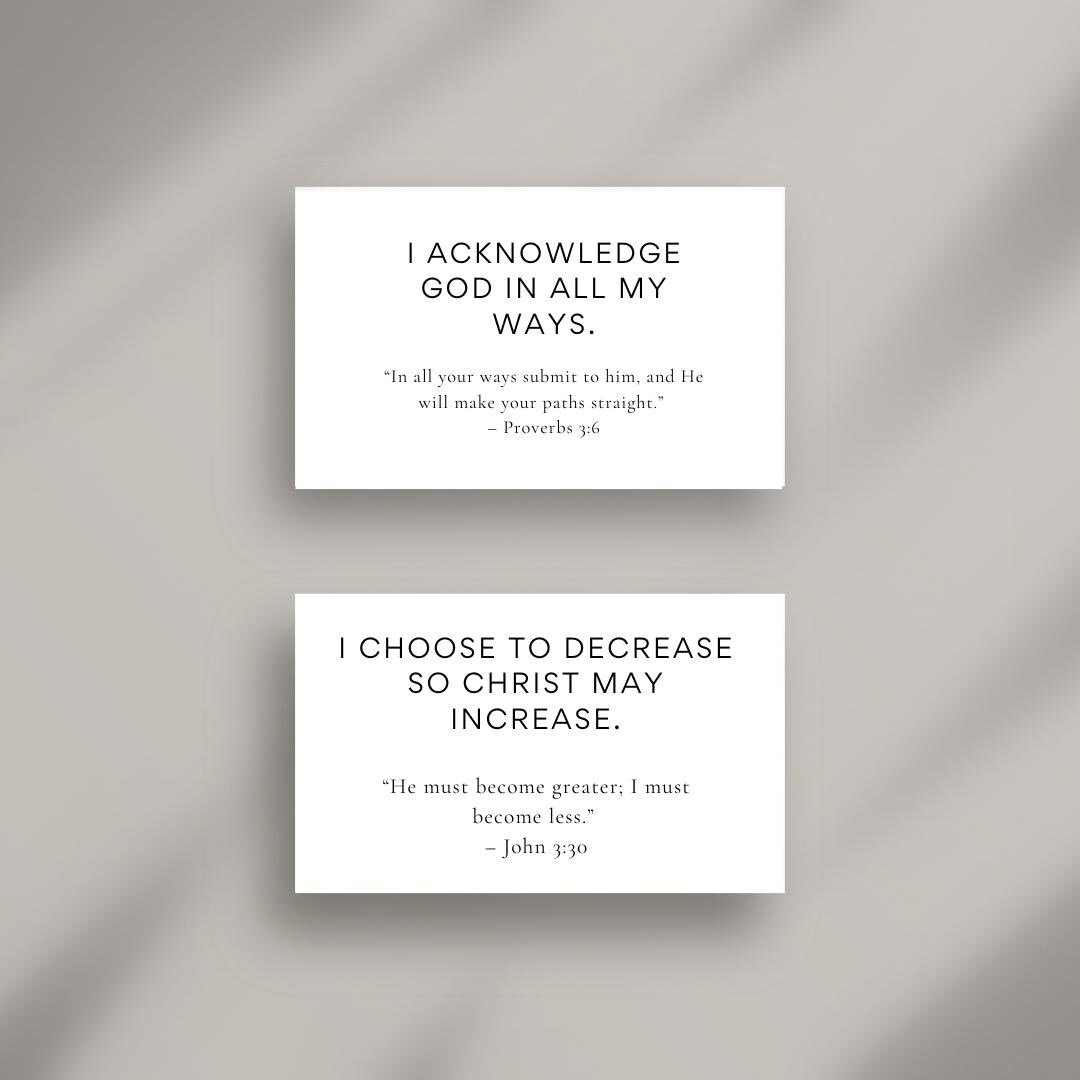 Christian Affirmation Cards: Victory Over Pride and Selfishness (PDF ...