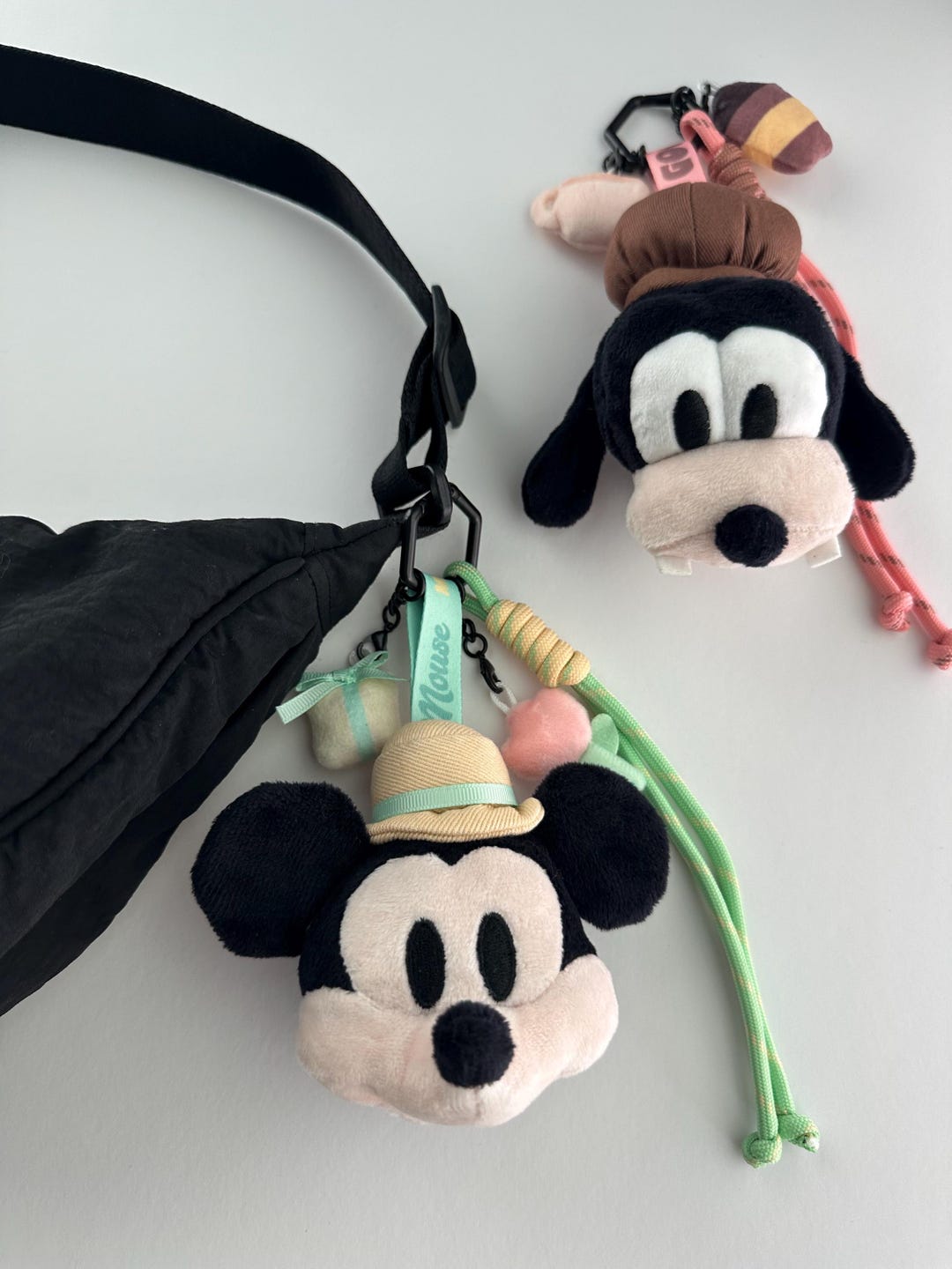 Mouse/ Goofy Inspired Plush Bag Charms | Magical Character Keychain - Etsy