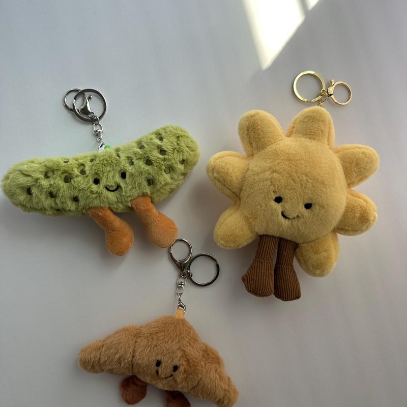 Jellycat Croissant Keychain - Etsy