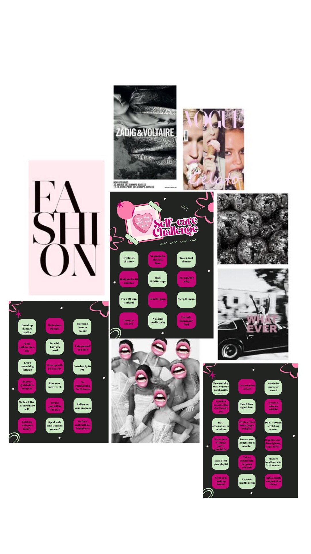 Pink Aesthetic Self-care Challenge – 50 Daily Wellness Prompts (digital ...