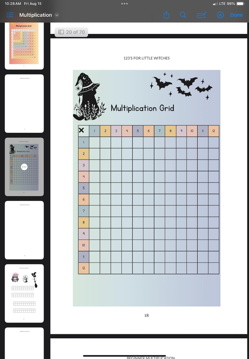 Multiplication Worksheets Printable, Elementary Math Practice PDF - Etsy