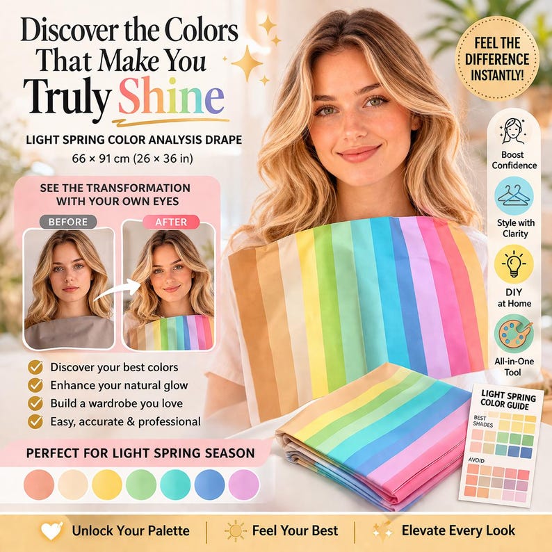Color Analysis Drape, Seasonal Template Palette, Complete Guide for ...