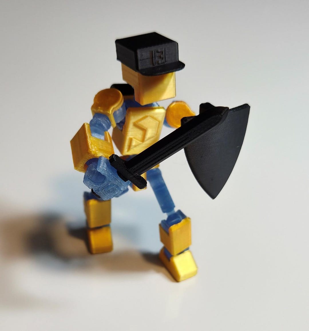 3D Printed Articulated Fidget Figure: Poseable Mannequin Display Model ...