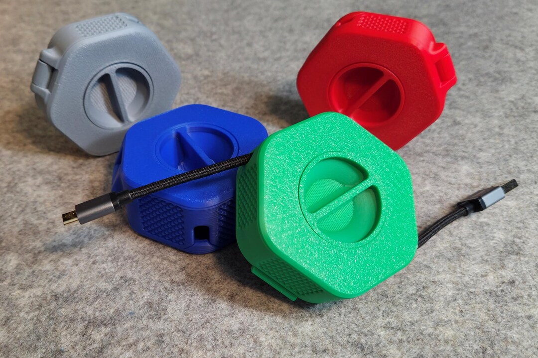Cable Organizer - 3D Printed Cord Winder - Solid-color - USB Cord ...