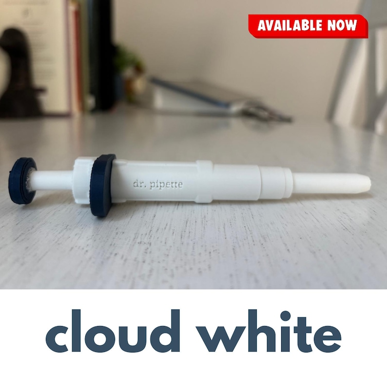 3d-printed Pipette Pen (cloud White) - Etsy