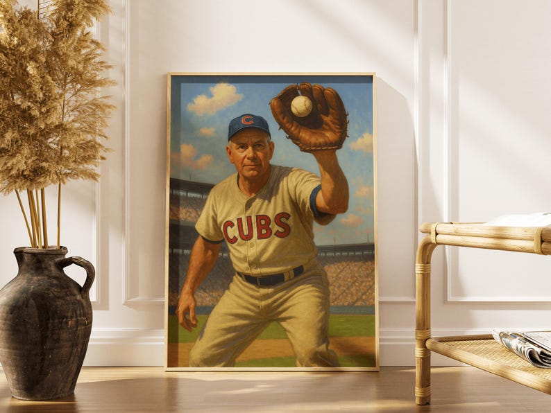Personalized Baseball Portrait: Custom MLB Fan Gift (digital Print - Etsy