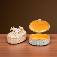 Articulated Crab Jeweled Trinket Box. Genuine Austrian Swarovski ...