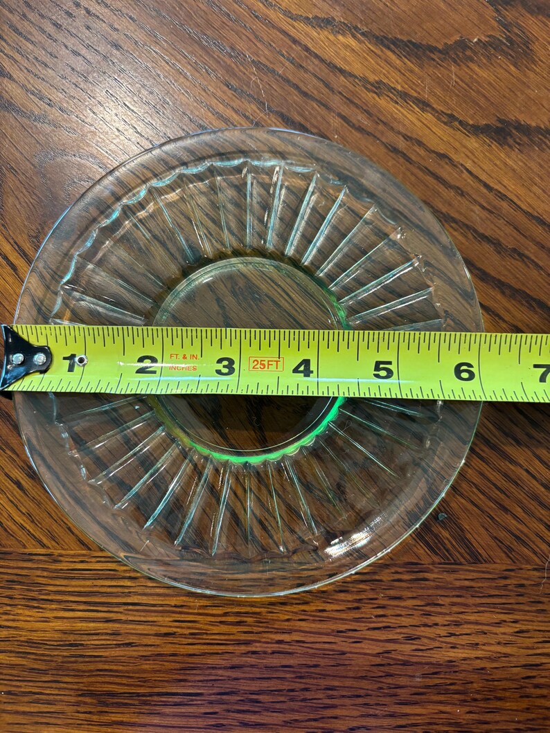 1930s Economy Glass Round Robin Plates, Green - Etsy Canada