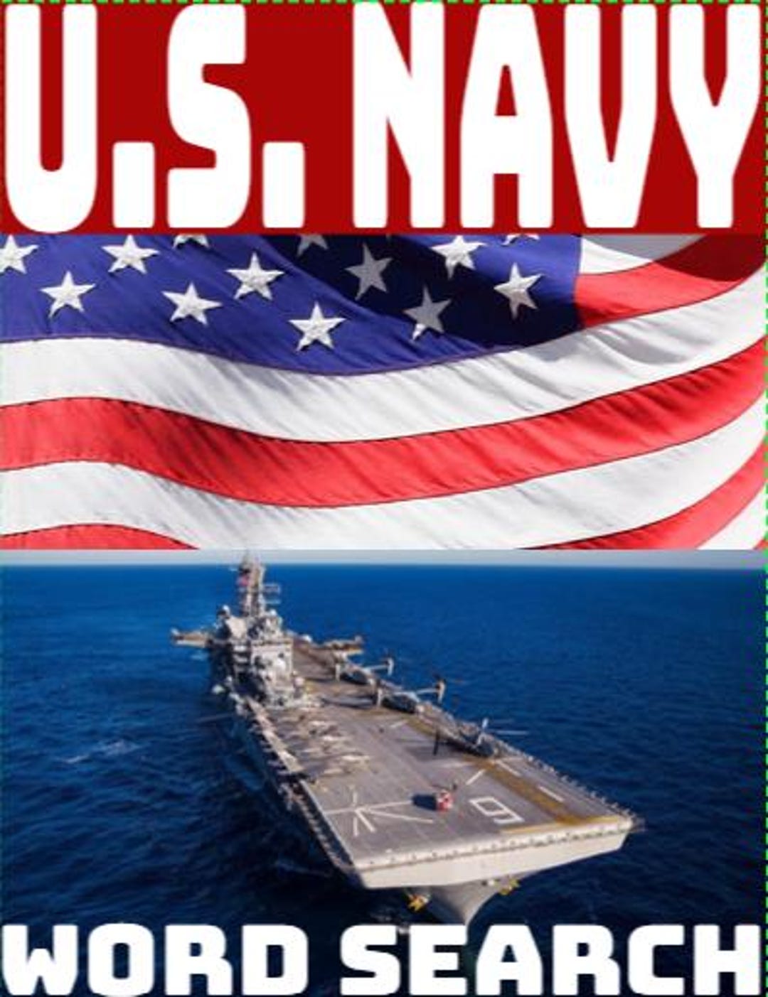U.S. Navy Word Search Book – Printable PDF | Large Print | 55 Military ...