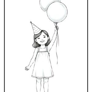 Printable Happy Birthday Coloring Book for Kids – Fun Birthday Card ...