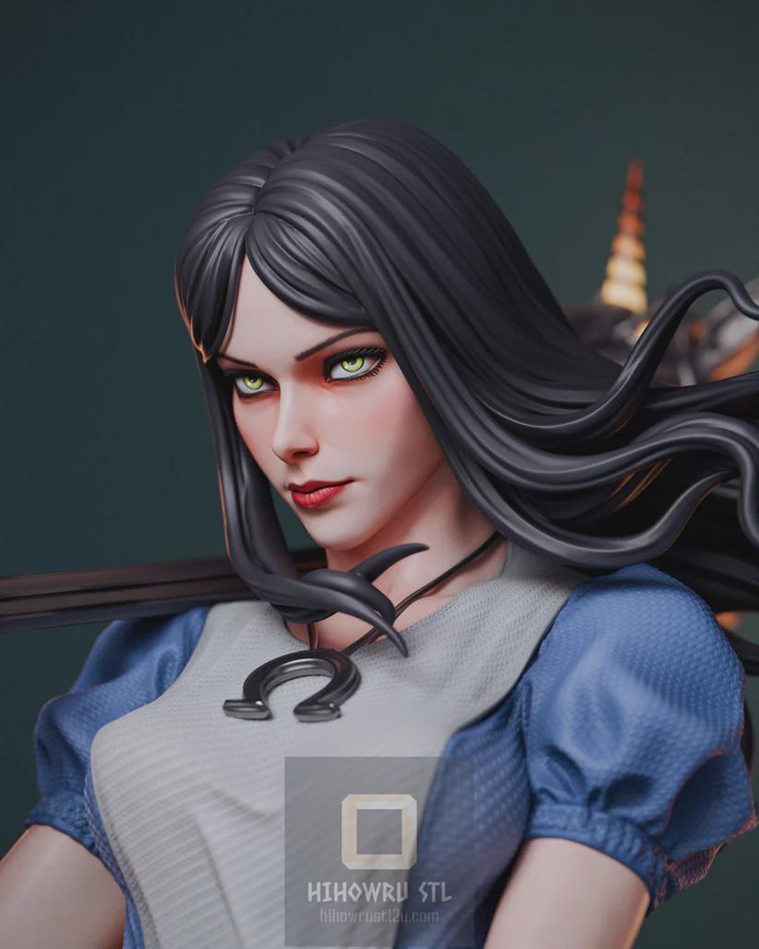 Alice Liddell - 25 Cm Figure/statue ,painted ,handmade, 3d Printed ...