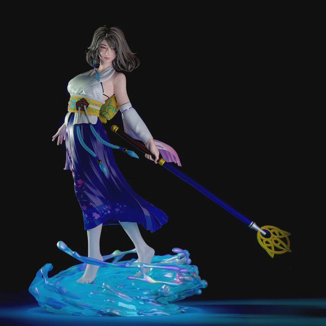 Yuna - Figure 25 Cm – Hand Painted Resin Statue – Movie Collectible ...