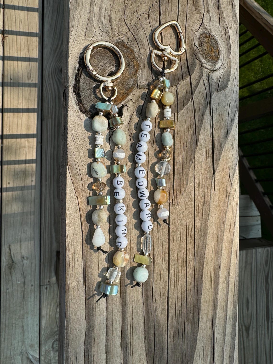 Handmade Beaded Bag Charms & Keychains Made With Real Gemstones !! - Etsy