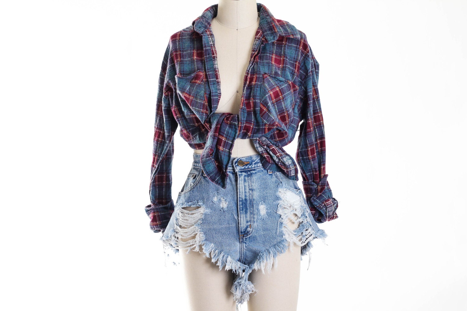 All Sizes Distress Daisy Dukes High Waist Shorts - Etsy