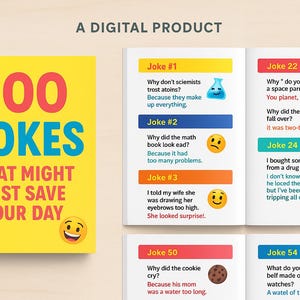 100 Funny Jokes – Digital Joke Book PDF | Instant Download | Humor Gift ...
