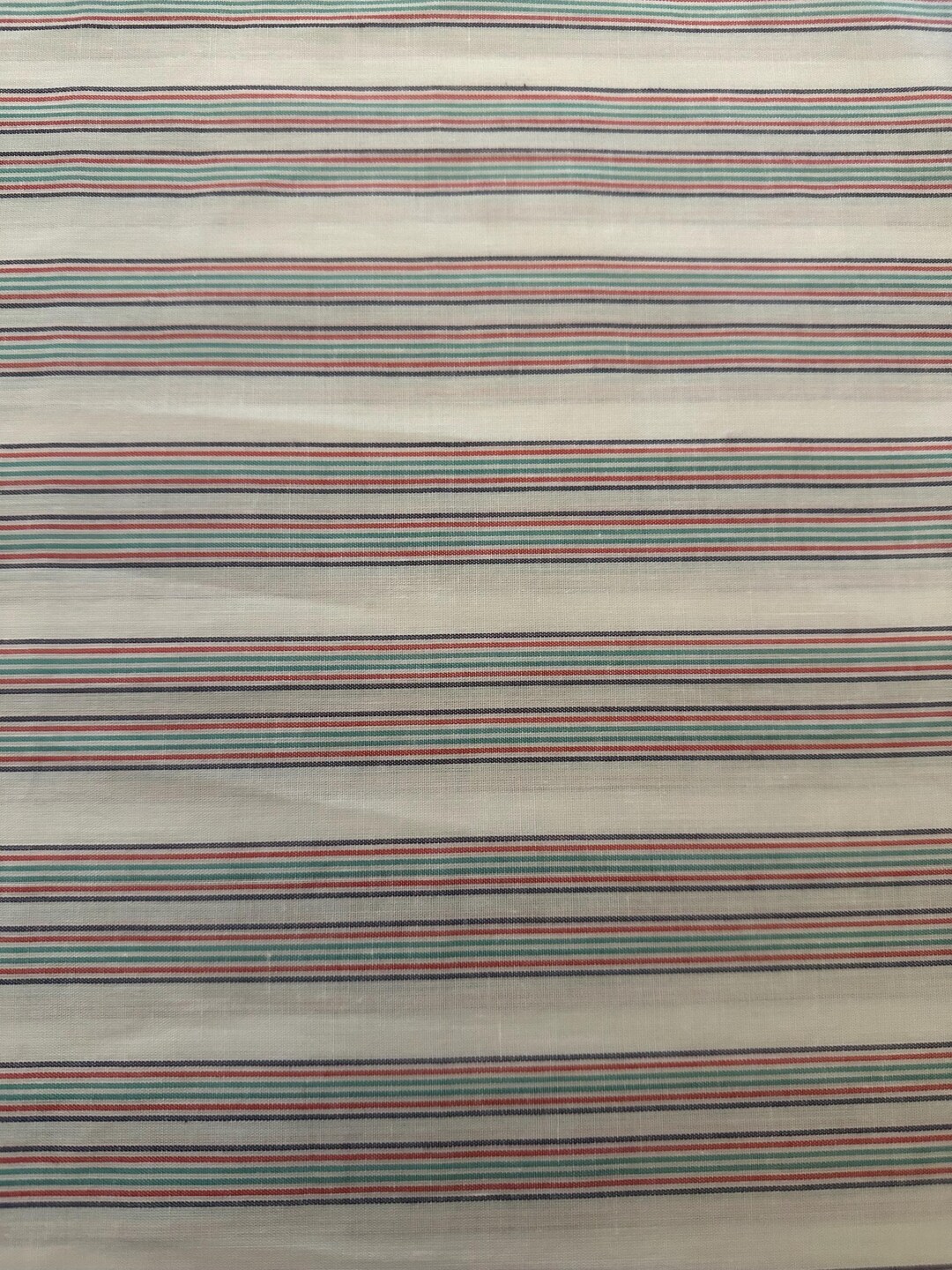 Blue, Red, and Green Striped Shirting Fabric - Etsy