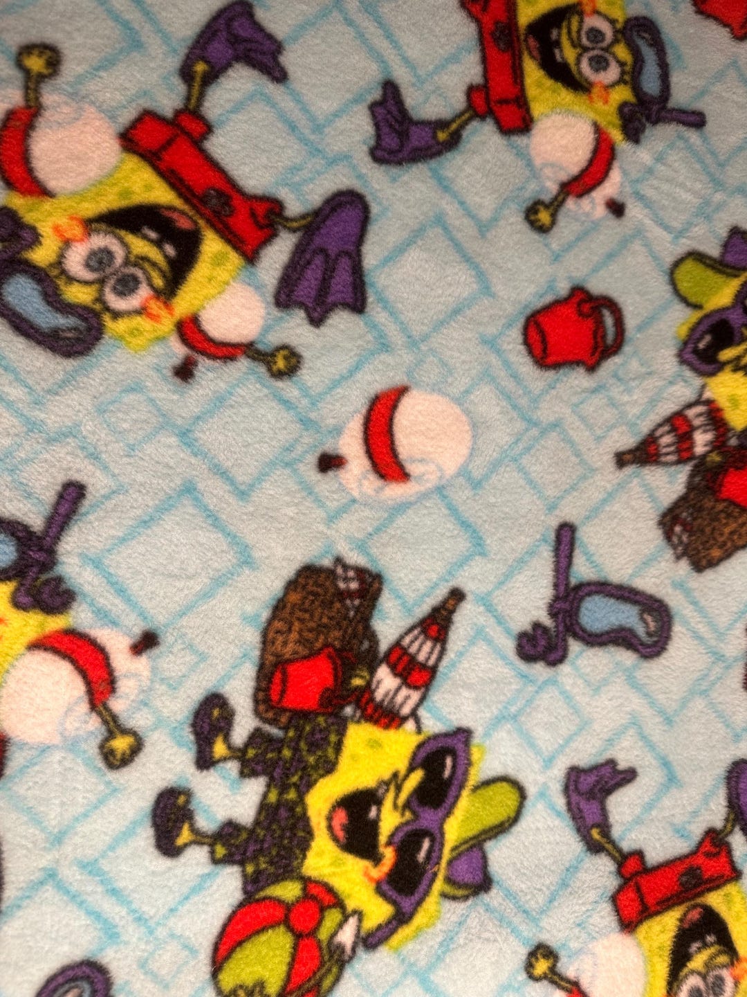 Spongebob Fleece 1 Yard - Etsy