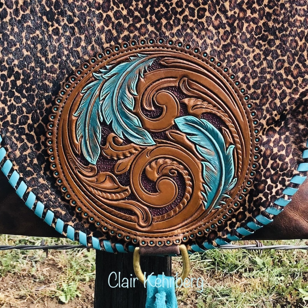 Feathers Round Tooling Pattern - Etsy