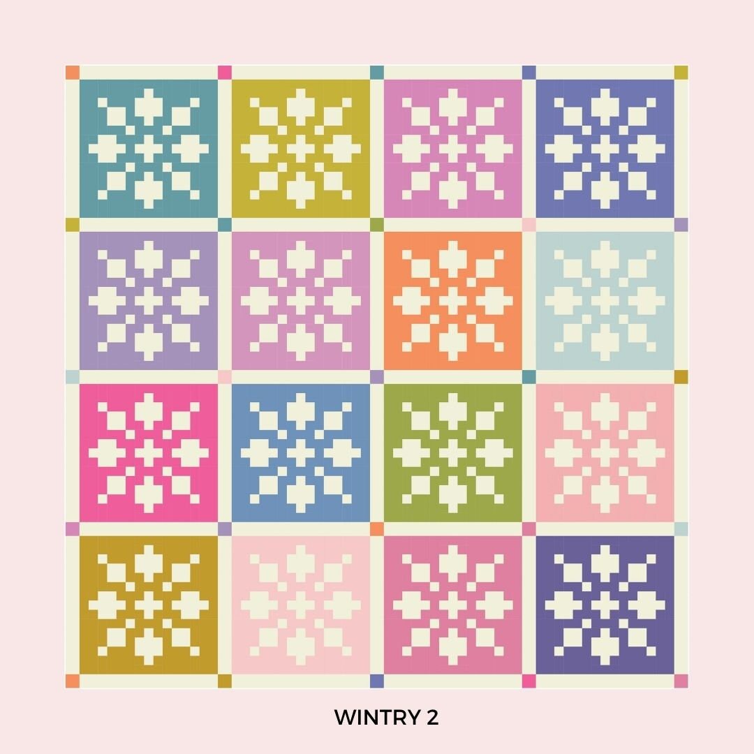 Wintry PDF Quilt Pattern Beginner, Fat Quarter Friendly - Etsy