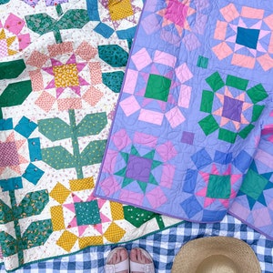 Wildflower Mix PDF Quilt Pattern - Beginner, Fat Quarter Friendly - Etsy