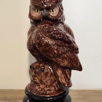 1970s Retro Ceramic Owl Figurine: Kitsch Home Decor - Etsy