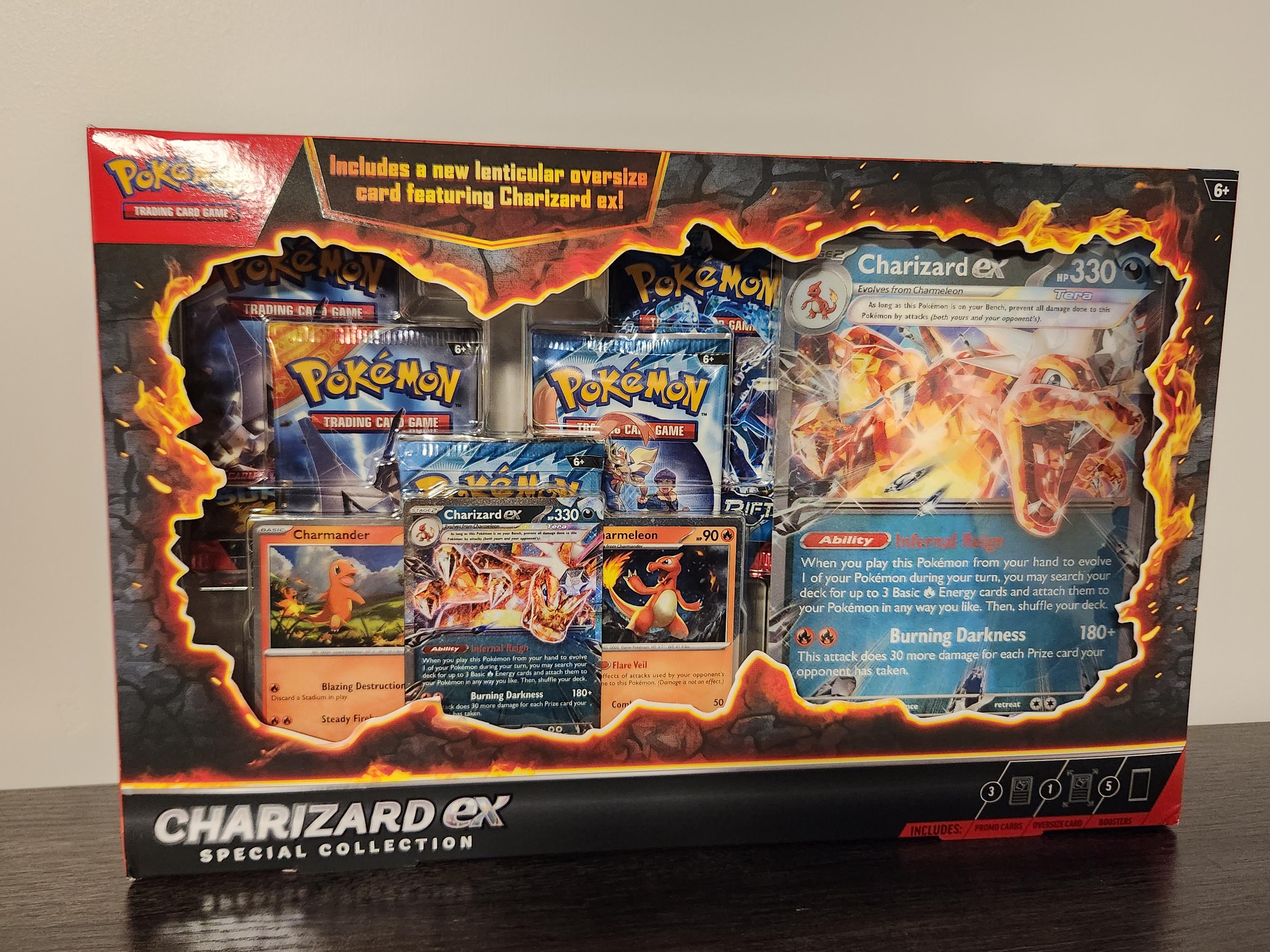 Pokemon TCG Charizard Ex Special Collection Box + Scarlet & Violet ...