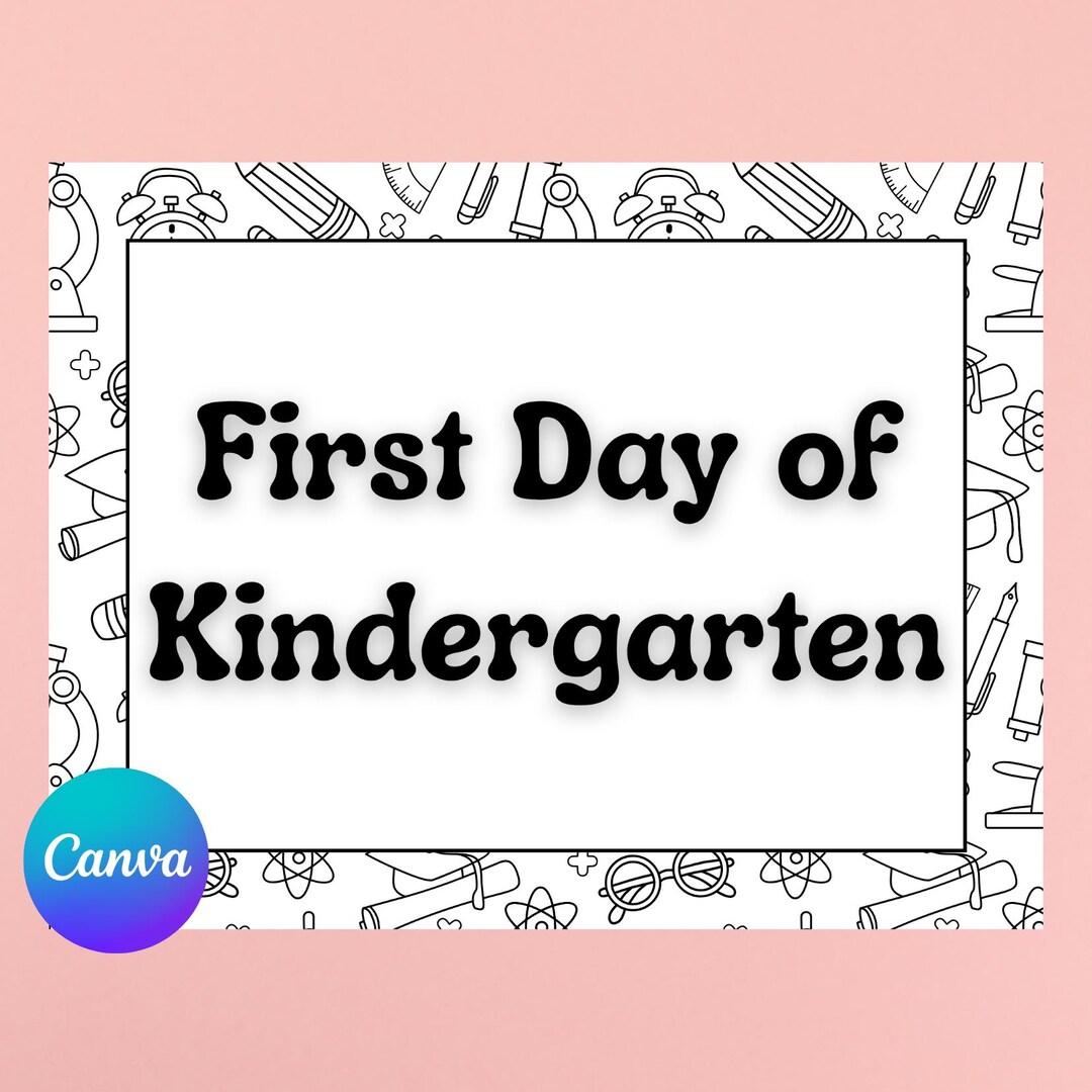Editable First Day of School Sign - Printable Editable Back to School ...