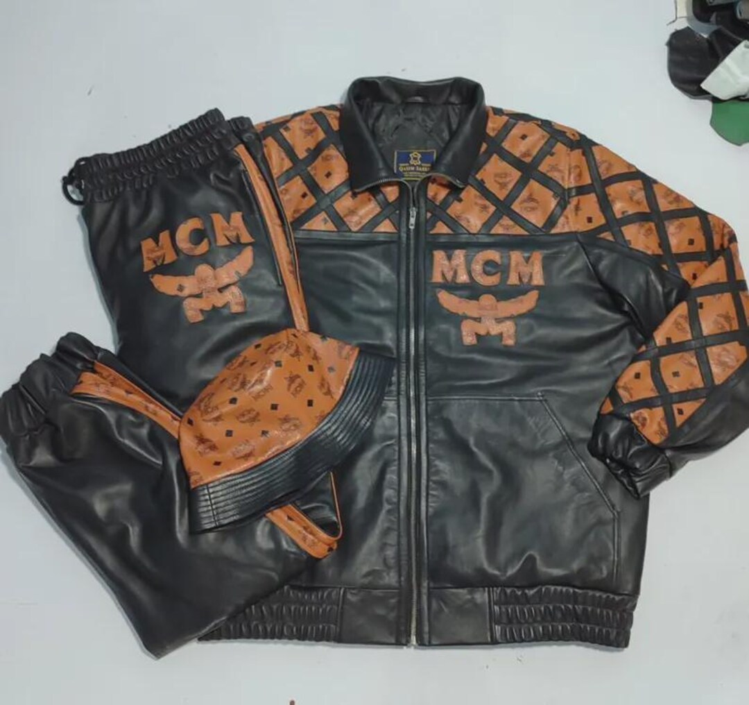 MCM Leather Suits Mens Mcm Motorcycle Leather Suit MCM Moto Suit Men ...