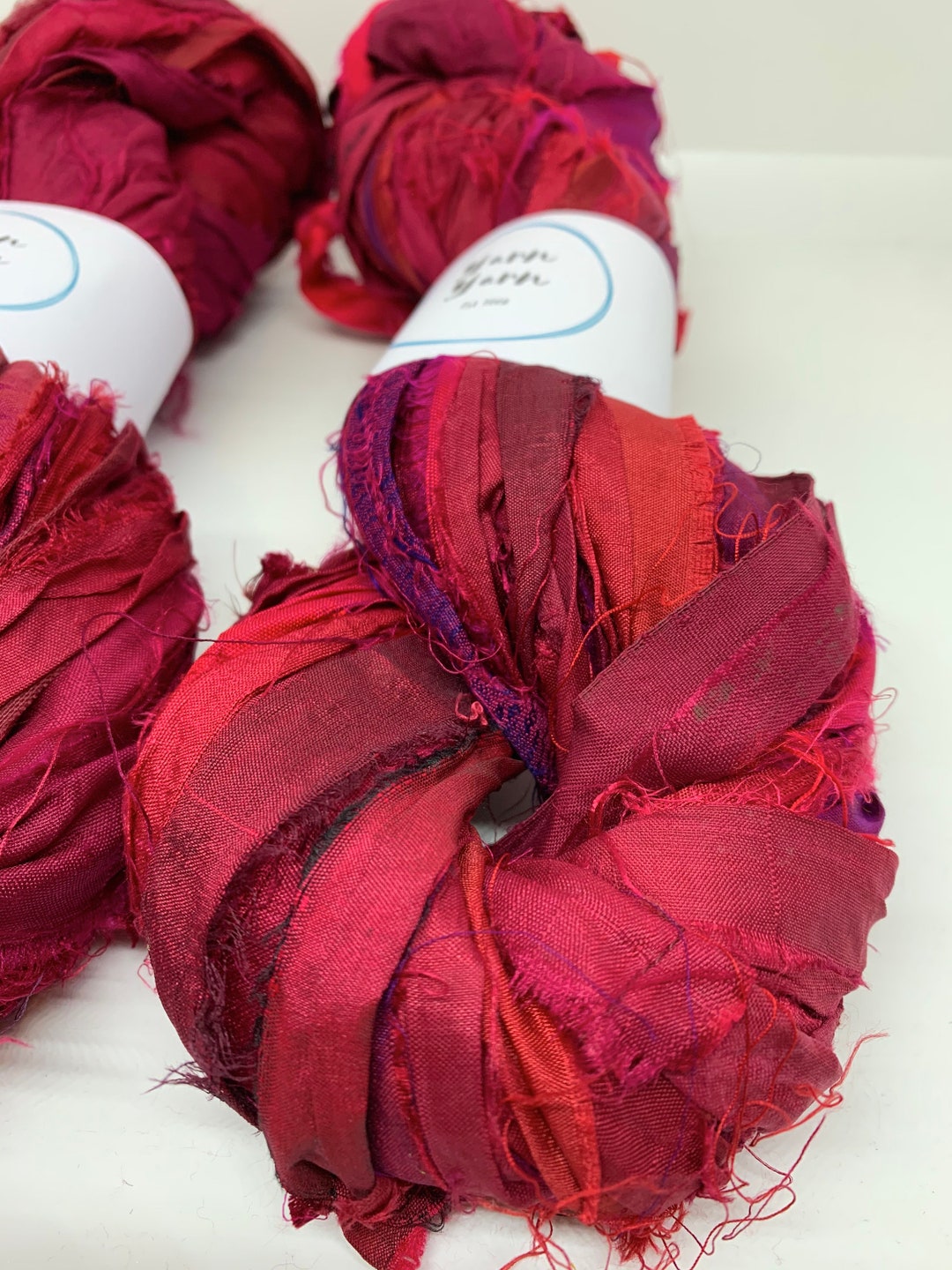 Silk Sari Ribbon, 10 METRES, Premium Quality Wide Strips. Ribbon Yarn ...