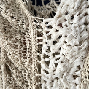 Organic Eri Silk Crochet Top. Pure Silk, Organic Silk. Handmade Knits ...