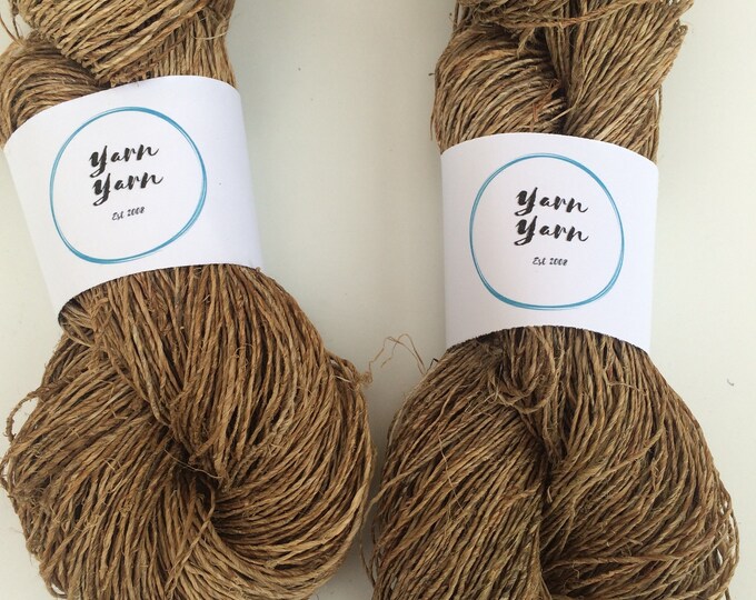 HEMP Yarn, 100g, Organic Hemp Yarn, Handspun Yarn, Fiber Arts, Knitting ...